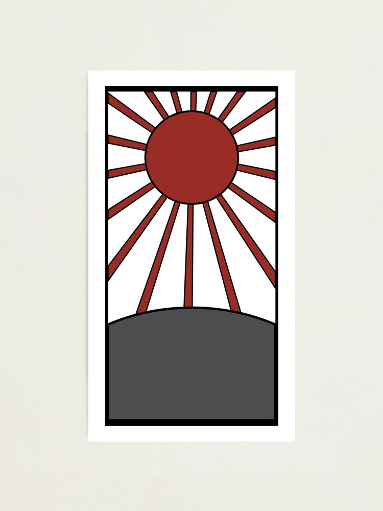Lámina fotográfica «Hanafuda Sun» de anotherfiction | Redbubble