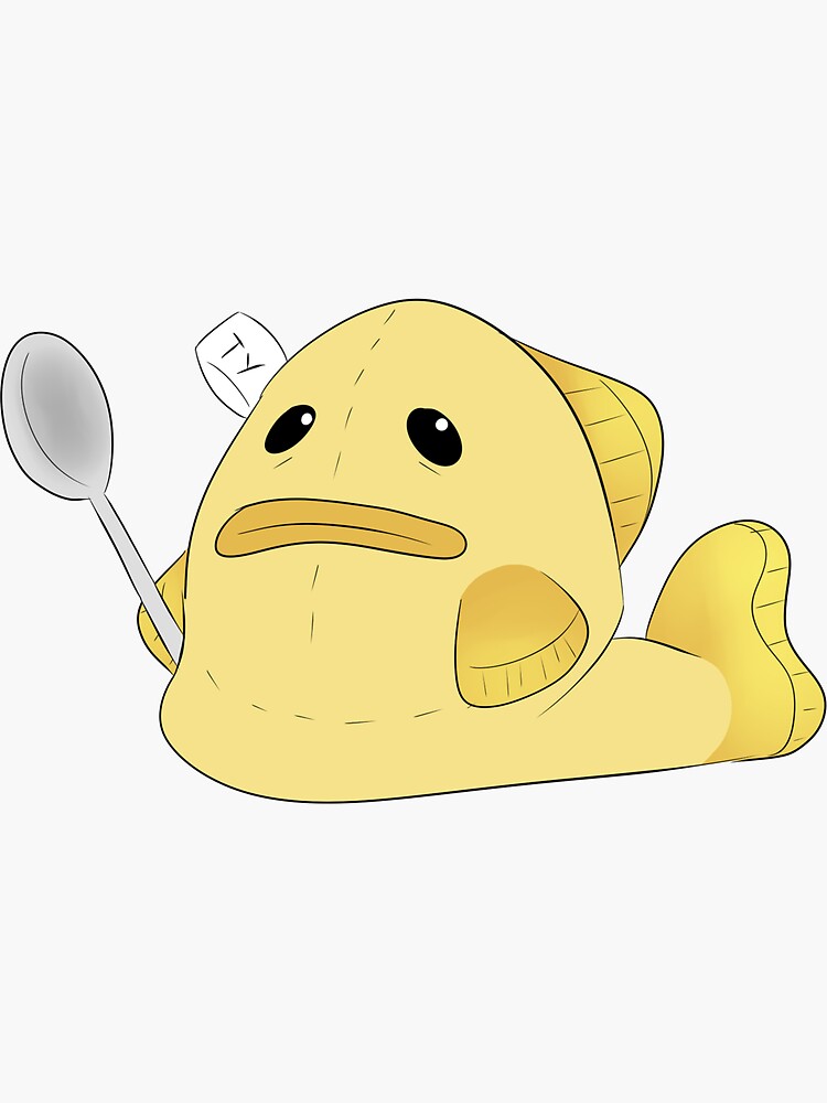 "Greedy Chagoi Plush" Sticker by Upperkase93 | Redbubble