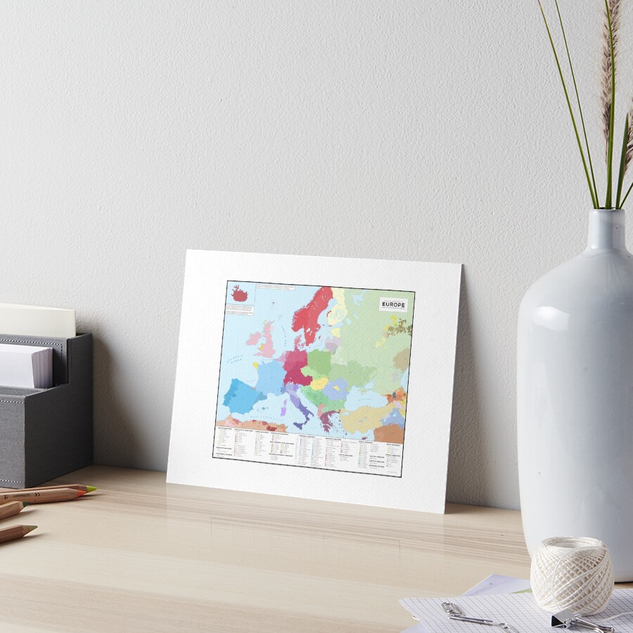 "Language Map of Europe" Poster for Sale by Robin-maps | Redbubble