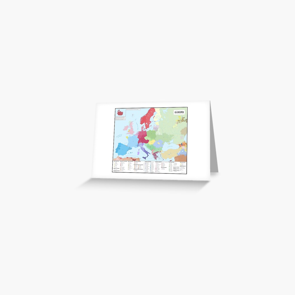 "Language Map of Europe" Poster for Sale by Robin-maps | Redbubble