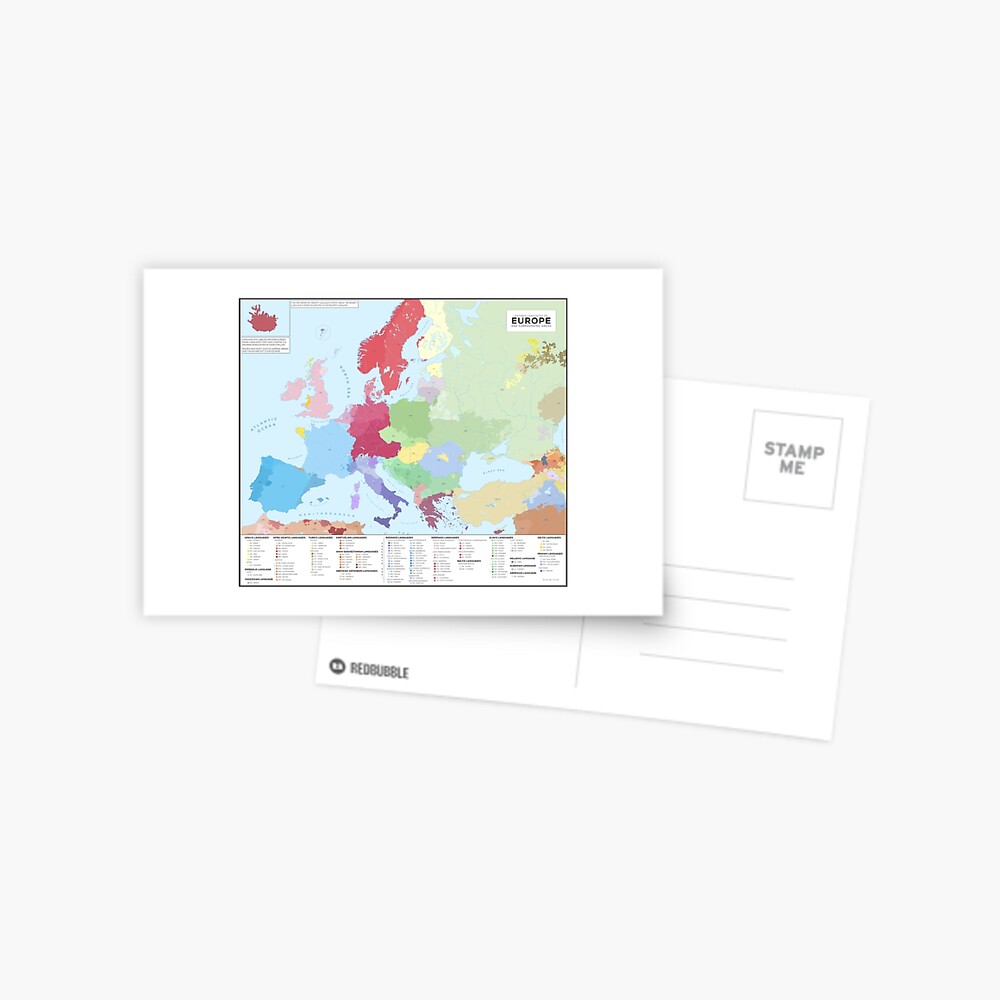 "Language Map of Europe" Poster for Sale by Robin-maps | Redbubble