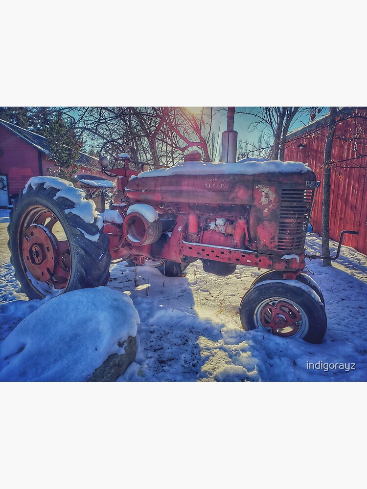 "Old Crank Tractor" Sticker for Sale by indigorayz | Redbubble