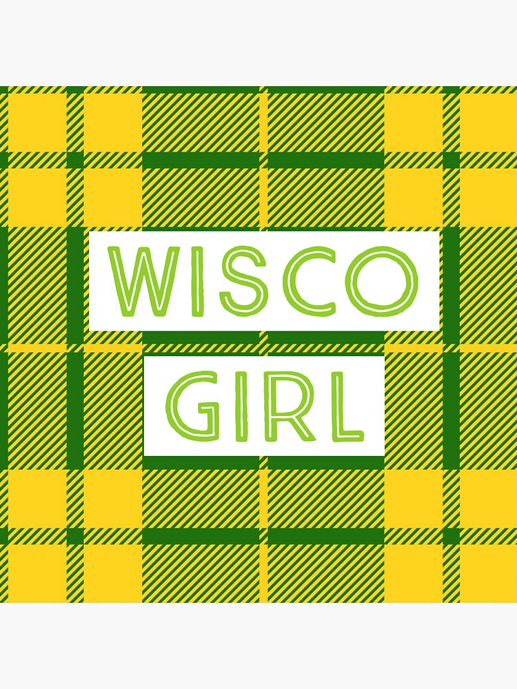 "Wisco girl" Sticker by Jessicaker2000 | Redbubble