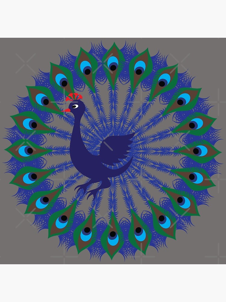 "peacock chakra t-shirt design" Poster by maheshchandra | Redbubble