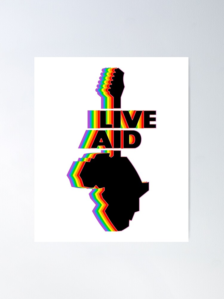 Dronning Live Aid Plakat Live Aid Logo Posters For Sale | Redbubble