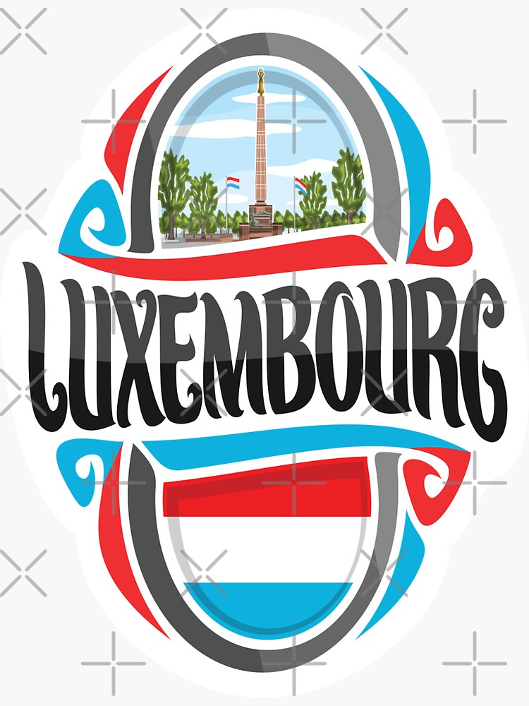"Luxembourg" Sticker for Sale by ProjectX23 | Redbubble