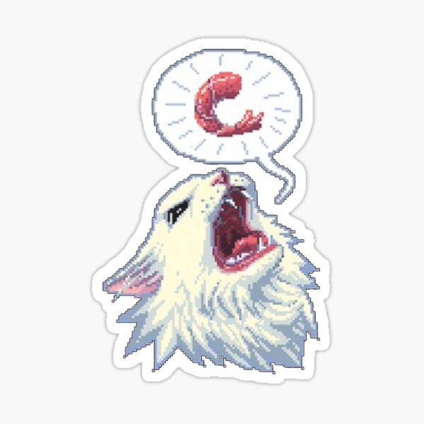 "Black Screaming Thurston Meme Cat" Sticker for Sale by shirleylewis ...