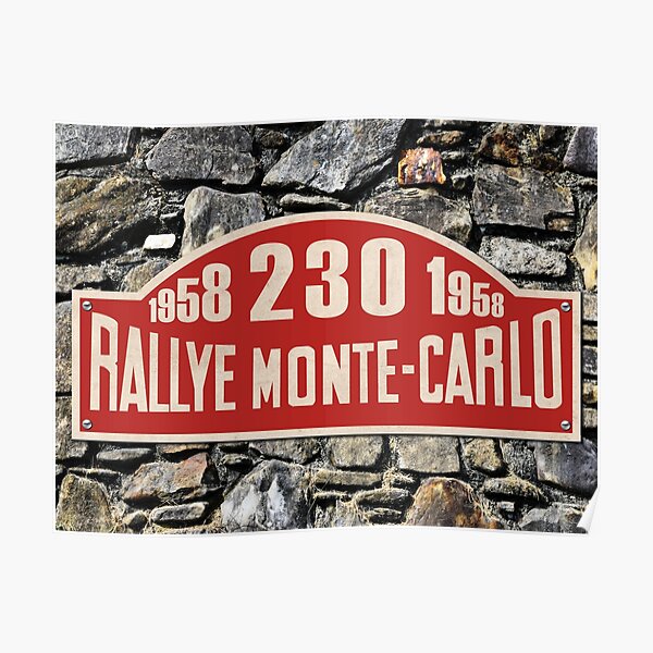 Monte Carlo Rally Posters | Redbubble