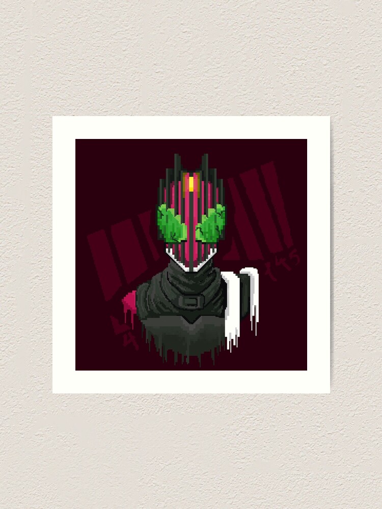 "Kamen Rider Decade Pixel art" Art Print by lazy-sketchy | Redbubble