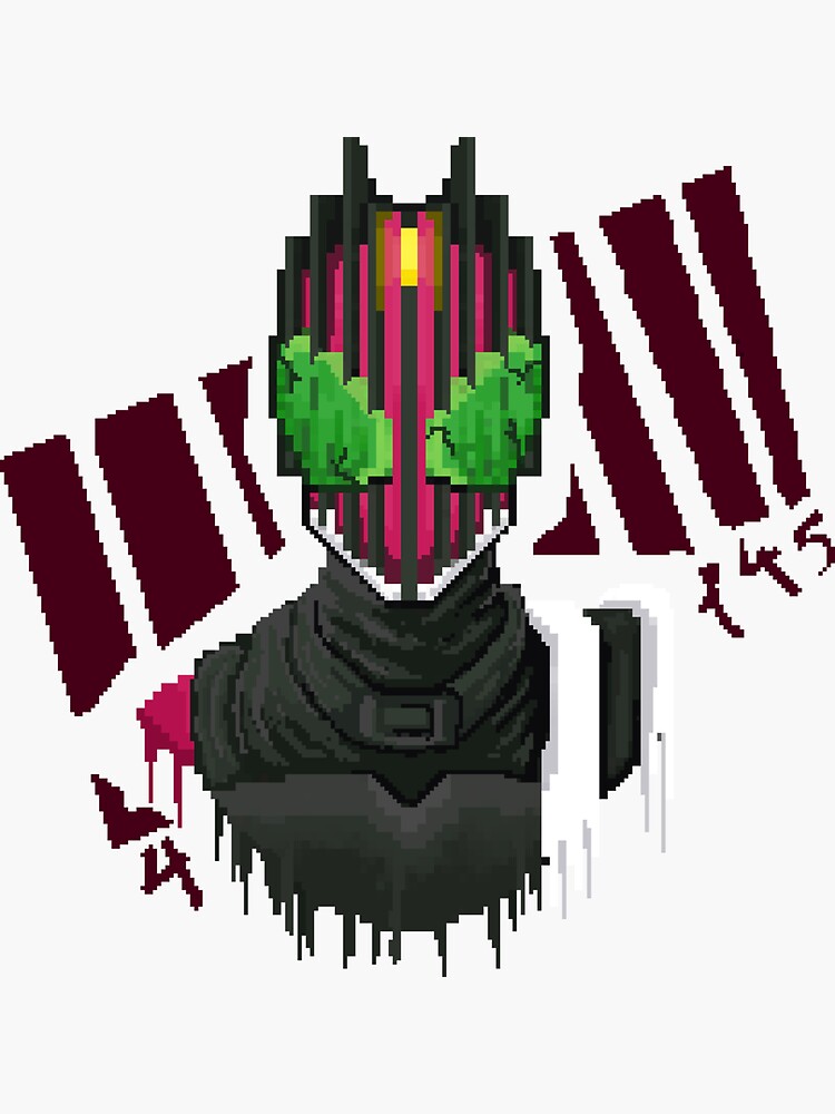 "Kamen Rider Decade Pixel art" Sticker for Sale by lazy-sketchy | Redbubble