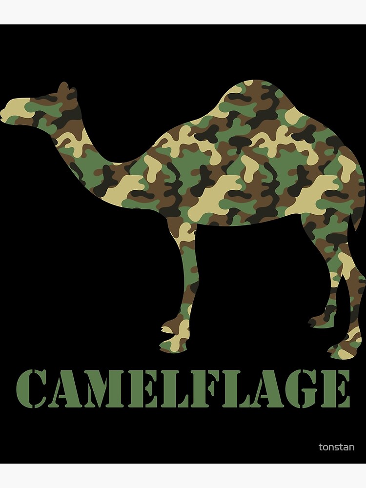 "Camelflage" Poster by tonstan | Redbubble