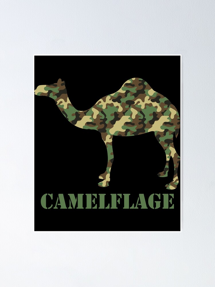 "Camelflage" Poster by tonstan | Redbubble