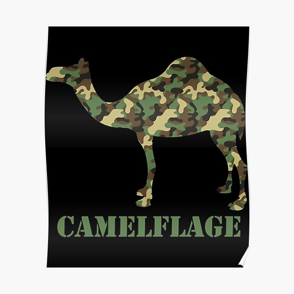 "Camelflage" Poster by tonstan | Redbubble
