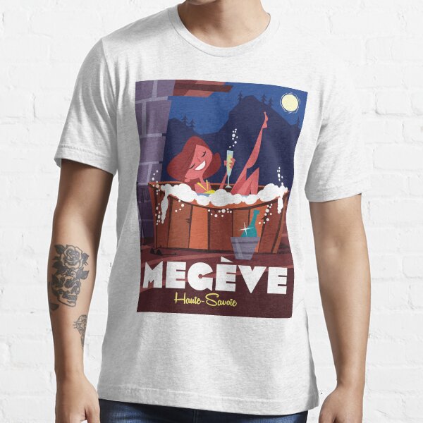 "Megeve poster" T-shirt by GAGodel | Redbubble