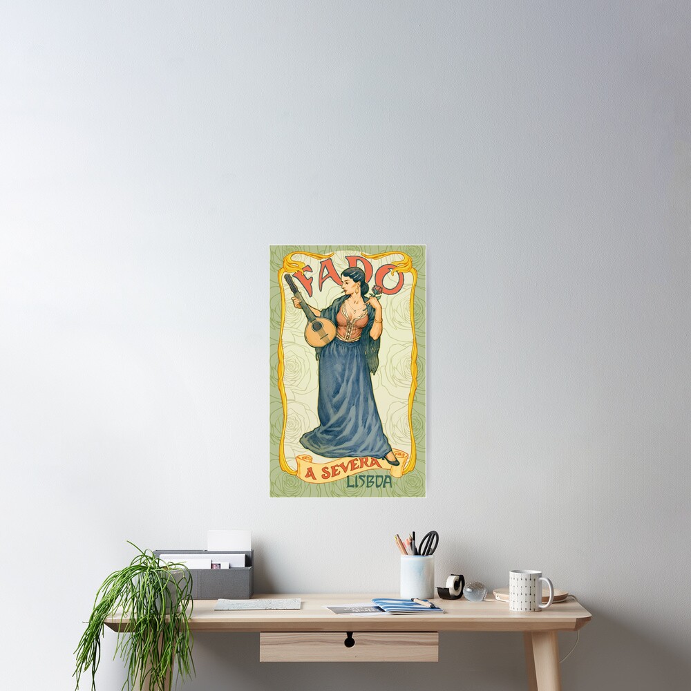 Poster « Affiche de Fado de Lisbonne », par Fenixway | Redbubble