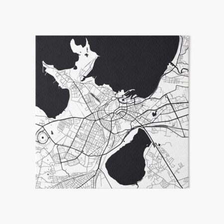 "Tallin Map City Map Poster Black and White, USA Gift Printable, Modern ...