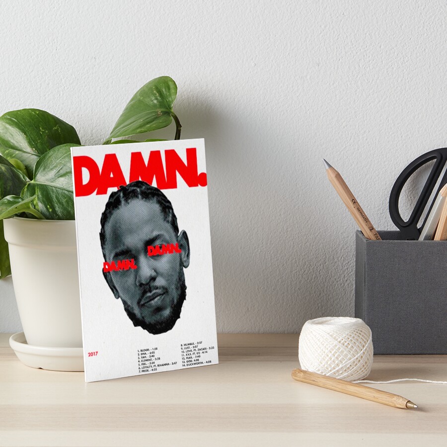 "Kendrick Lamar DAMN." Art Board Print by milde44 | Redbubble