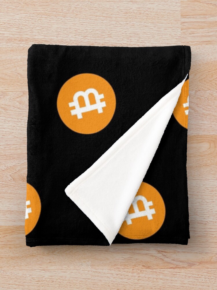 "Bitcoin BTC Classic Cryptocurrency Logo" Throw Blanket for Sale by ...