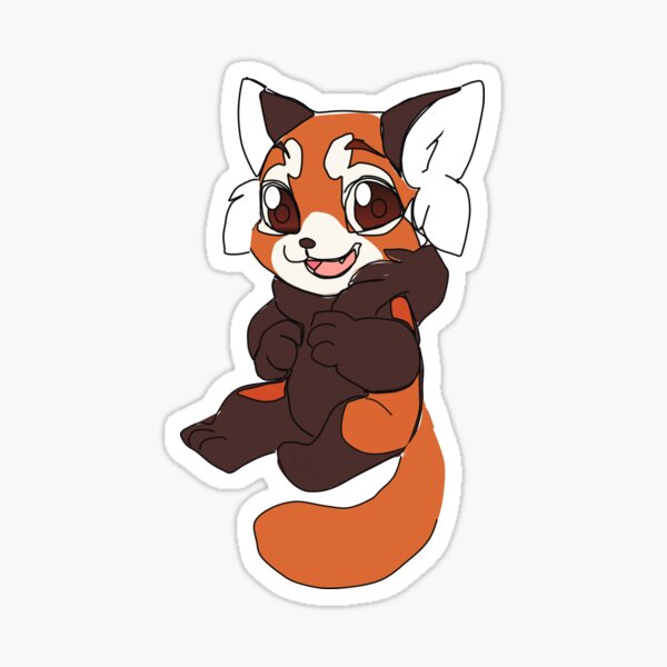 "red panda!" Sticker for Sale by Mk1ng1s | Redbubble