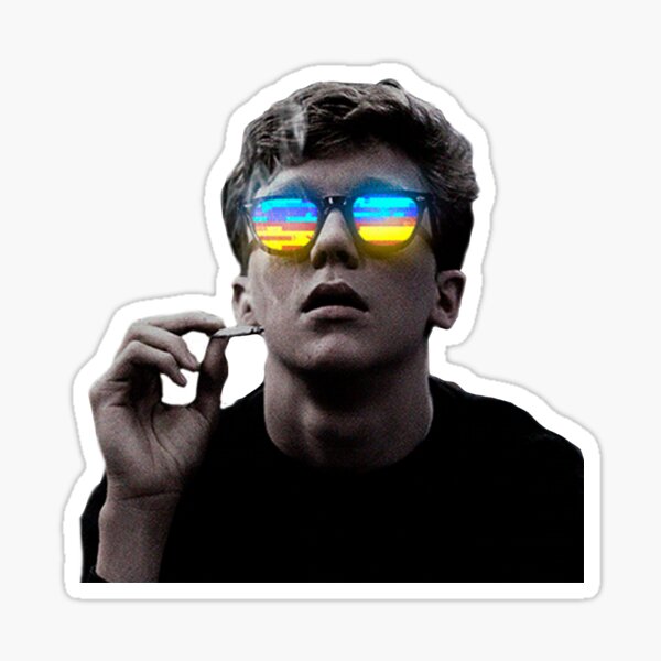 "Smoking Guy" Sticker for Sale by Flavee | Redbubble