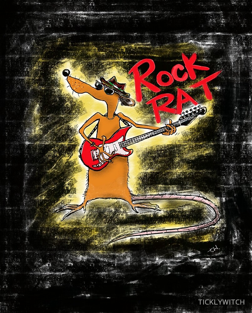 "ROCK RAT " by TICKLYWITCH | Redbubble