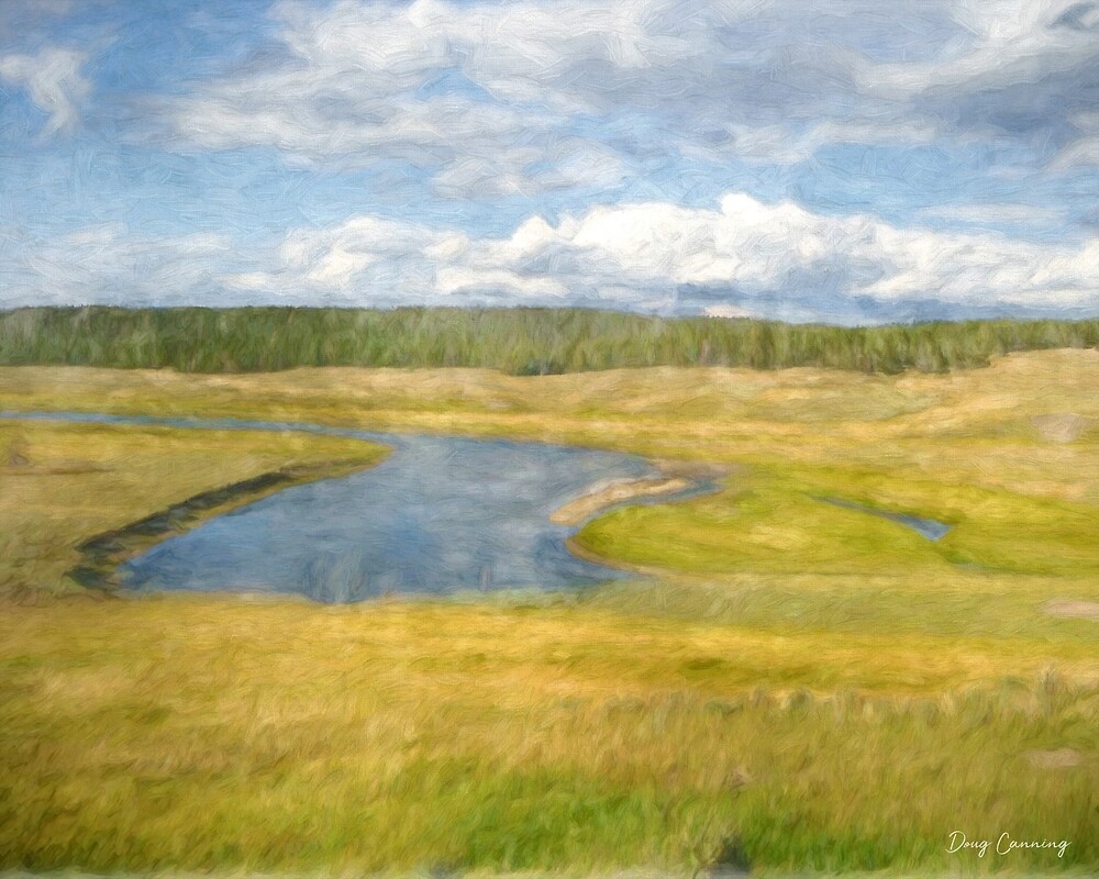 "Road to Yellowstone" by Doug Canning | Redbubble