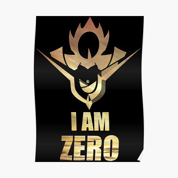 Lelouch Lamperouge Zero Code Geass Poster By Blason Redbubble