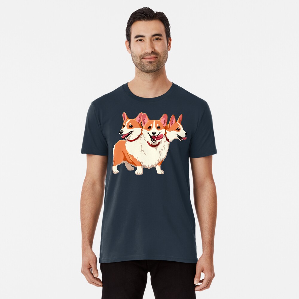 "Corgi Cerberus" Sticker for Sale by Tami Wicinas | Redbubble