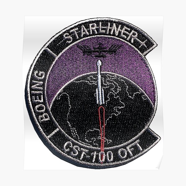 "Starliner Orbital Flight Test 45th Space Wing Patch" Poster for Sale ...