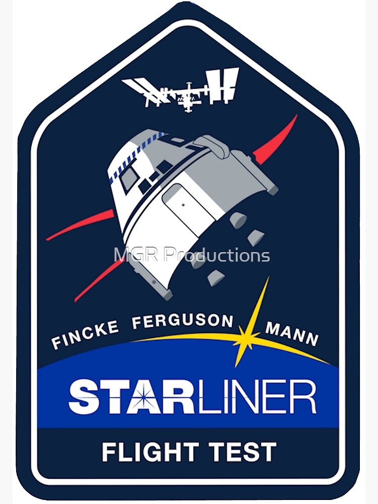 "Starliner Flight Test Patch" Poster for Sale by Quatrosales | Redbubble