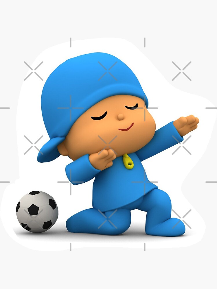 Pegatina Pegatinas Pocoyo Fútbol De Gongagaboy Redbubble