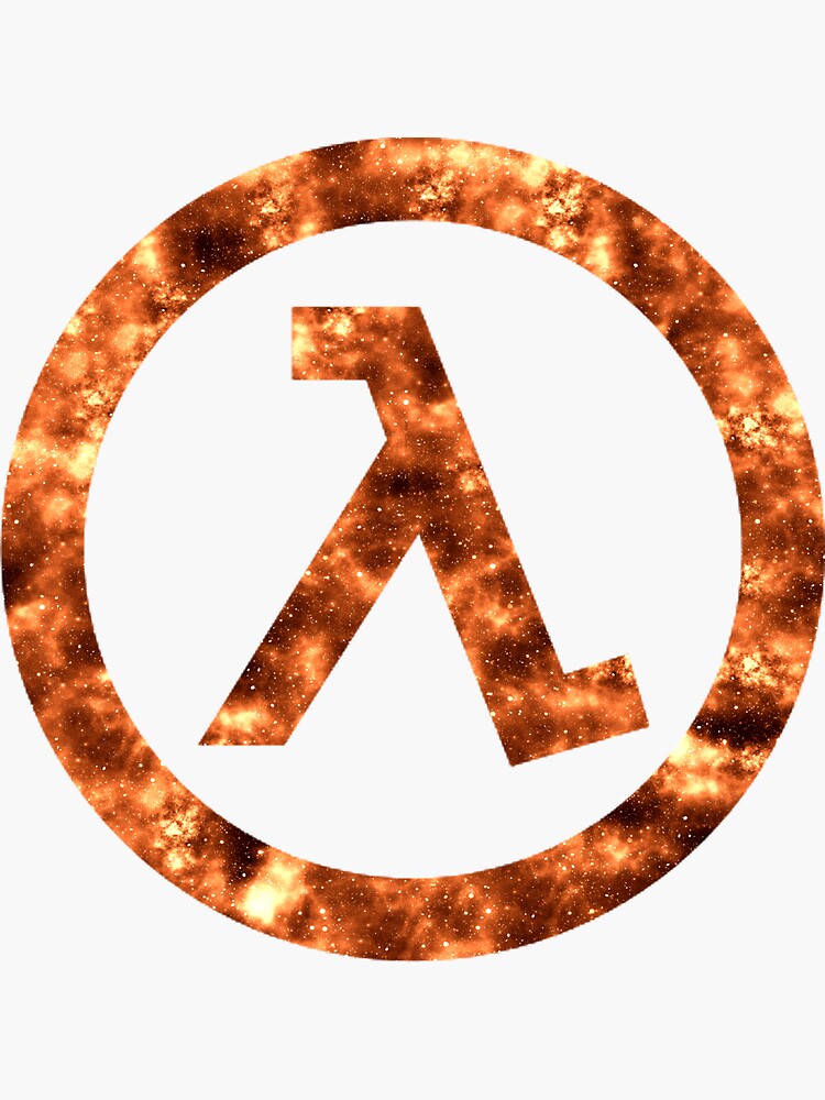 "Half-Life - Lambda Logo (Galaxy Design)" Sticker for Sale by Kamurata | Redbubble