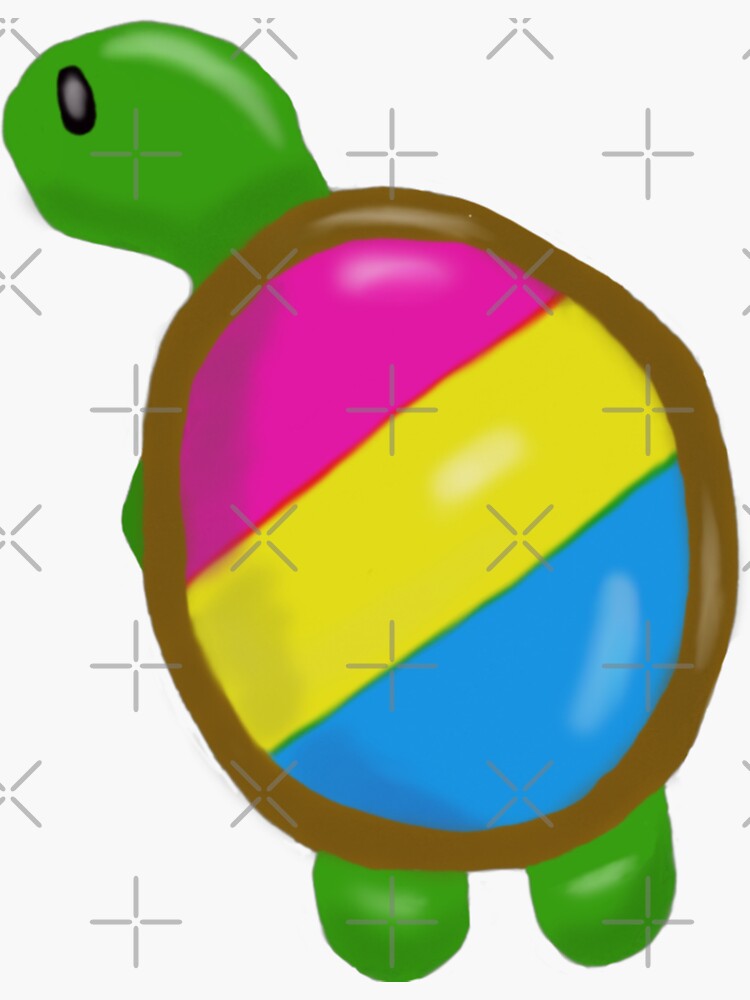 "Pansexual - Queer Turtle Power" Sticker for Sale by AwkwardTurtleaf ...