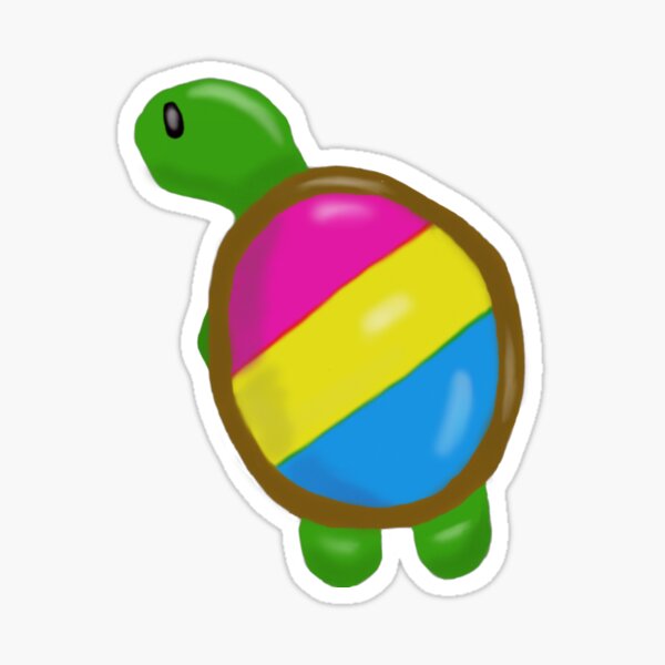 "Pansexual - Queer Turtle Power" Sticker for Sale by AwkwardTurtleaf ...
