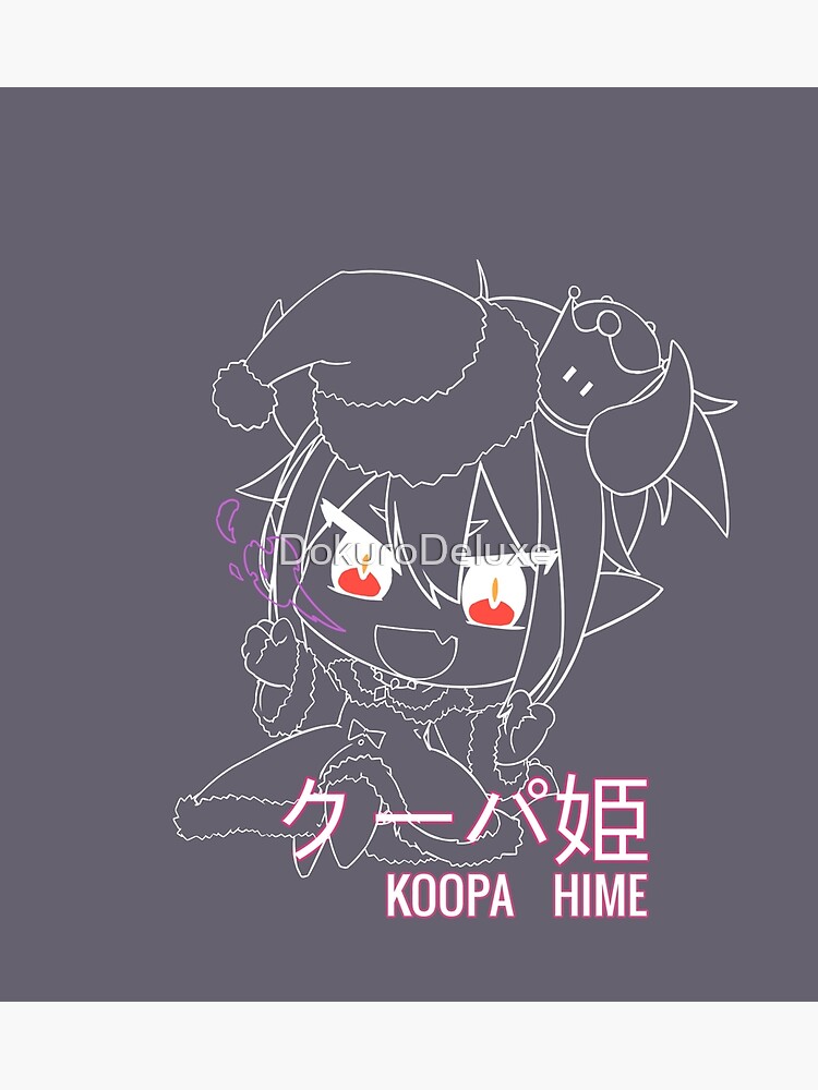 "Bowsette-Koopa Hime Santa" Art Print by DokuroDeluxe | Redbubble