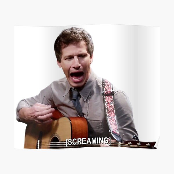 "Jake screaming guitar" Poster by LeilaCCG | Redbubble