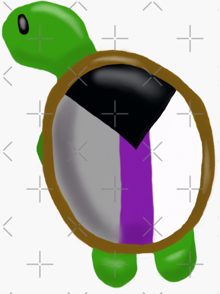 "Demisexual- Queer Turtle Power" Sticker for Sale by AwkwardTurtleaf ...