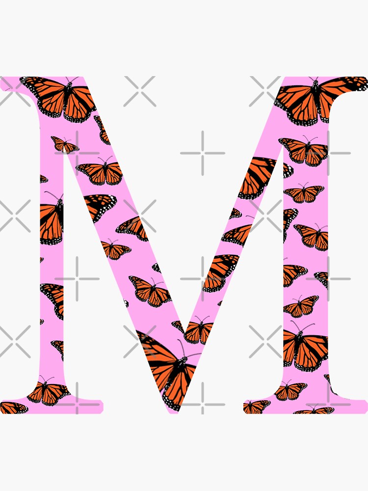 "Mu Butterfly Greek Letter" Sticker for Sale by hayleymeyer | Redbubble