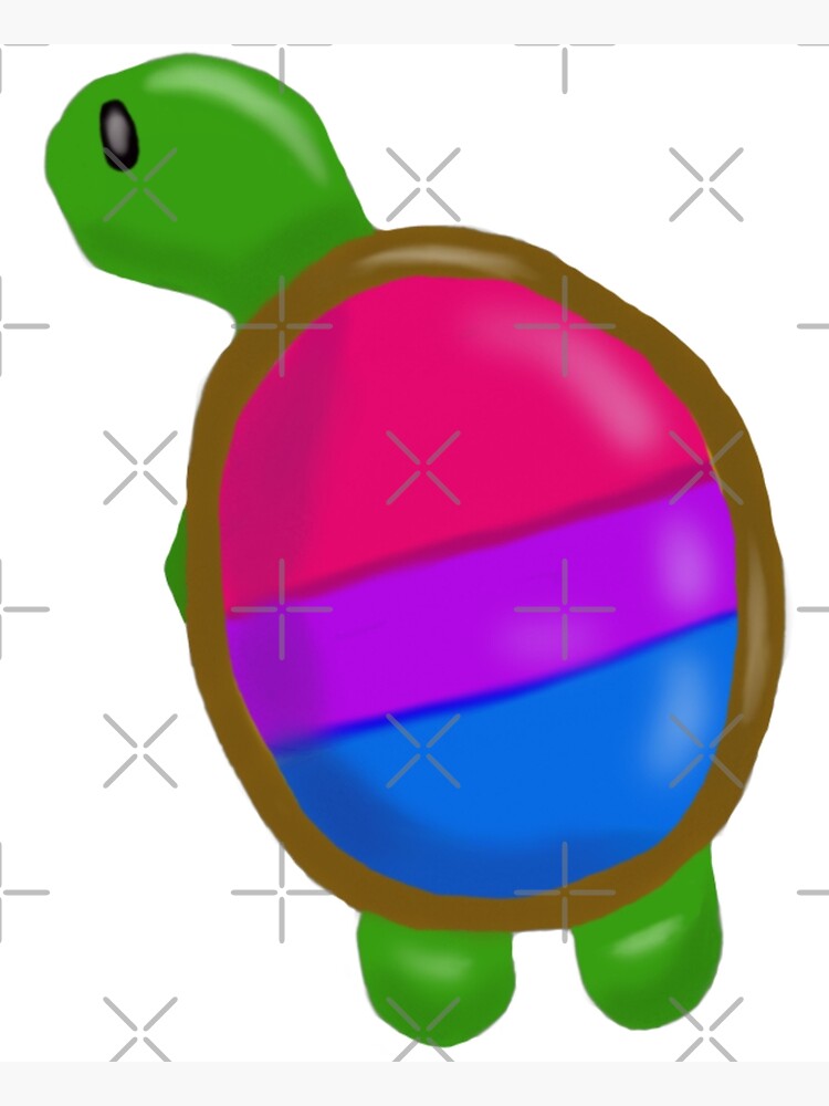 "Bisexuell - Queer Turtle Power" Fotodruck von AwkwardTurtleaf | Redbubble