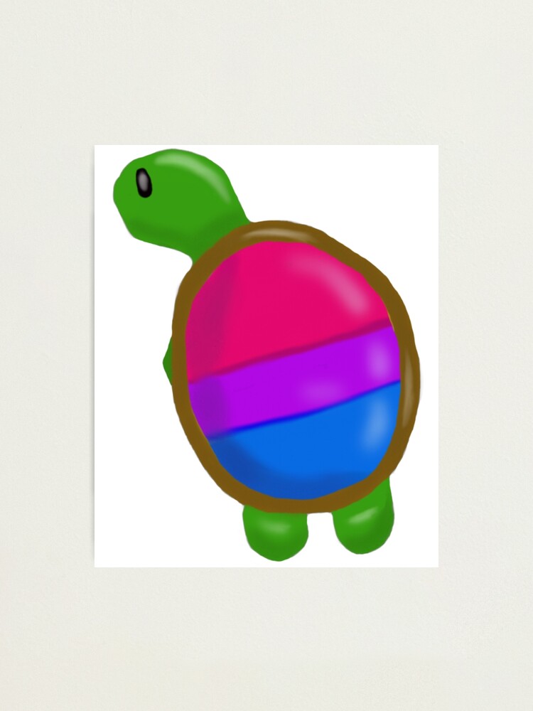 "Bisexuell - Queer Turtle Power" Fotodruck von AwkwardTurtleaf | Redbubble