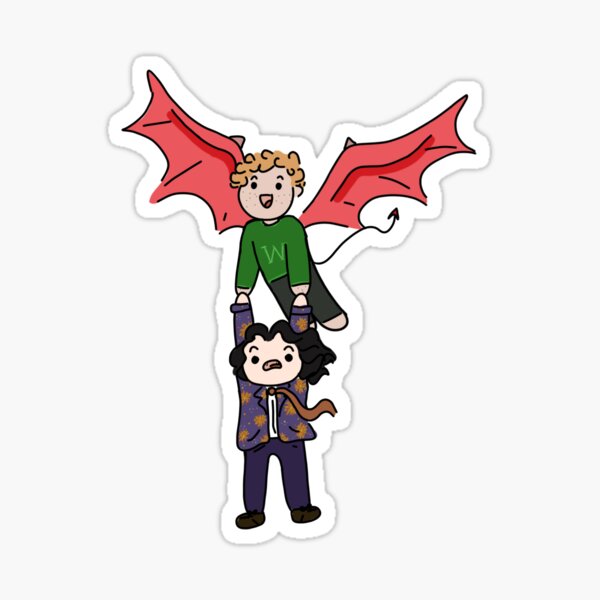 "Flying With Simon" Sticker for Sale by Subpar-selkie | Redbubble