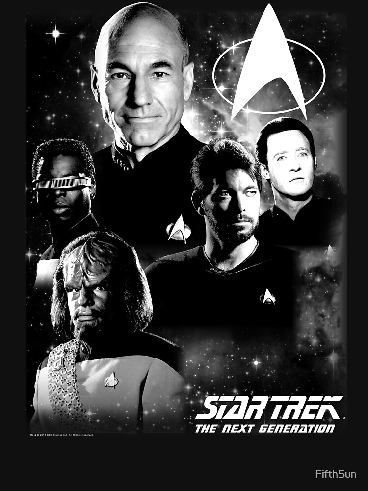 "Star Trek Next Generation Character Collage Poster" T-shirt by ...