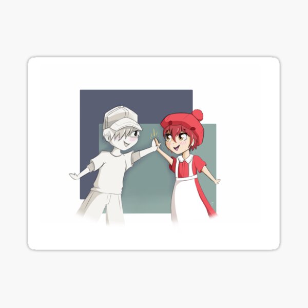 "Cells at Work Fanart" Sticker by JessCom1 | Redbubble