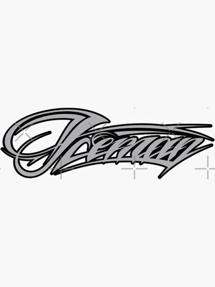 Sticker for Sale mit "Kimi Räikkönen Iceman Logo" von AC-16 | Redbubble