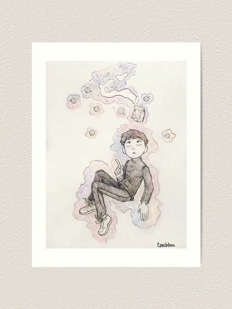 "Floating Mobu (color)" Art Print by couchtaro | Redbubble