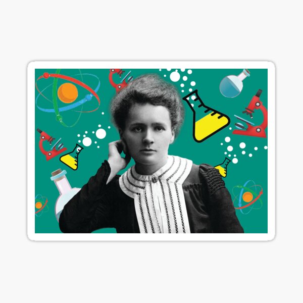 "Marie Curie - Scientist" Sticker by ihave-avoice | Redbubble