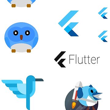 "flutter sticker" Sticker for Sale by leesander | Redbubble