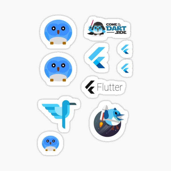 "flutter sticker" Sticker for Sale by leesander | Redbubble