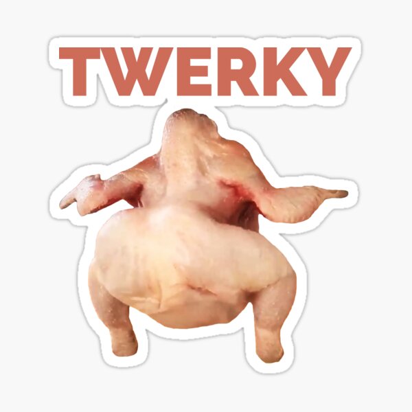 "Twerky Funny Twerking Turkey Design" Sticker for Sale by PIXELSdesign ...