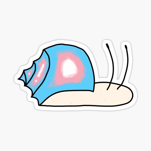 "Trans Rights Snail" Sticker for Sale by MagicBragic | Redbubble